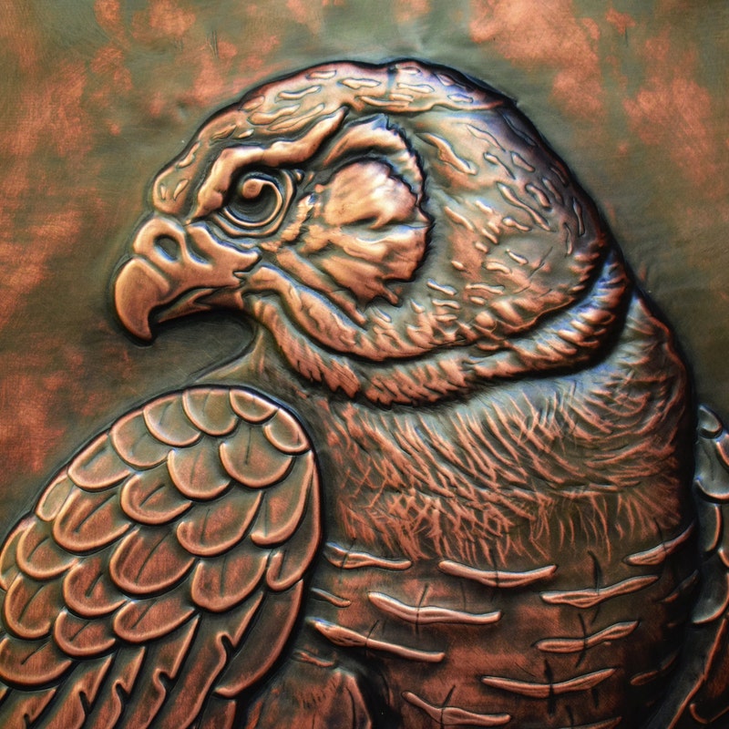 Metal Hawk Wall Art - Etsy