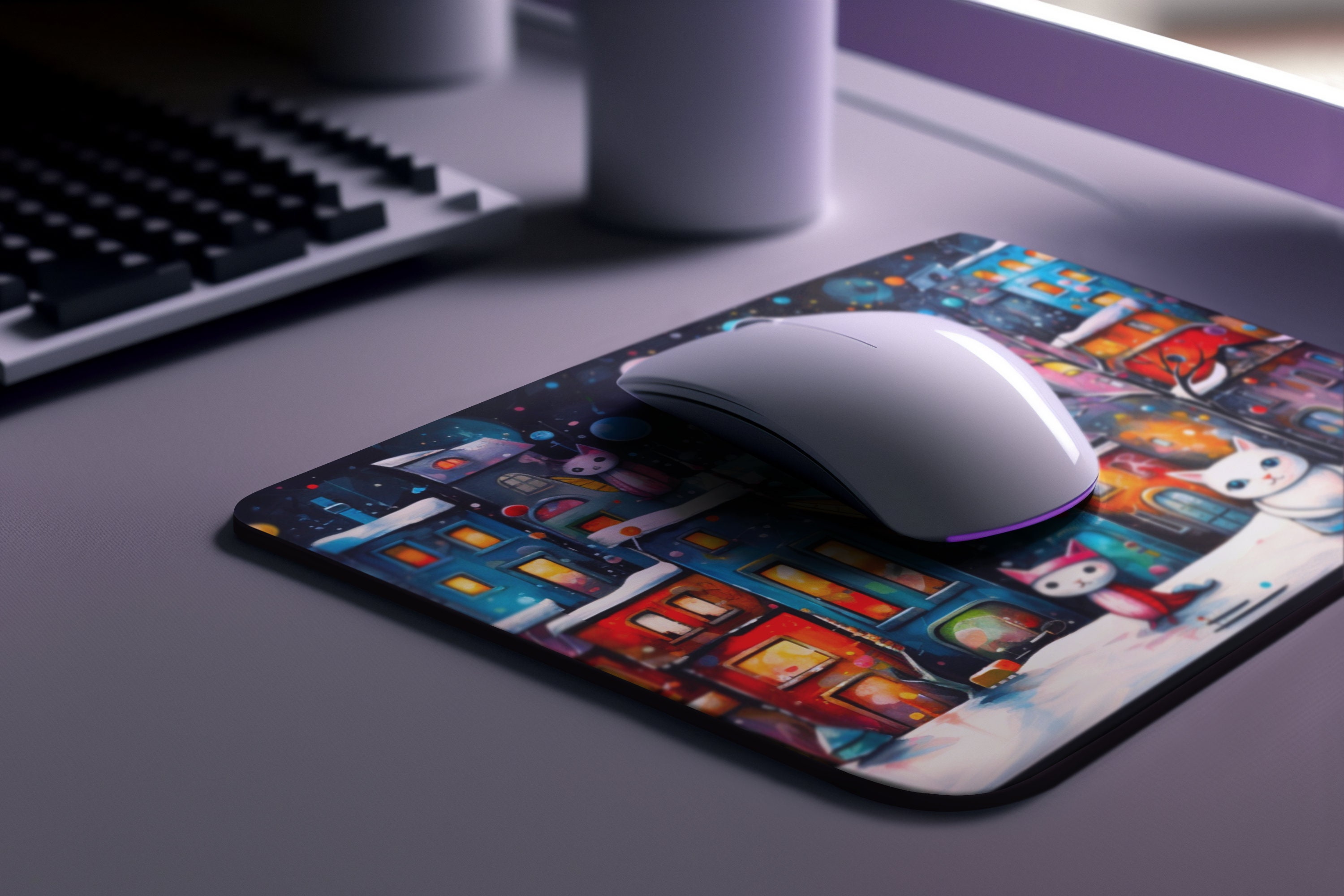 Mouse Pad rectangle Magical Holiday Urban Abstract Mouse Pad - Etsy