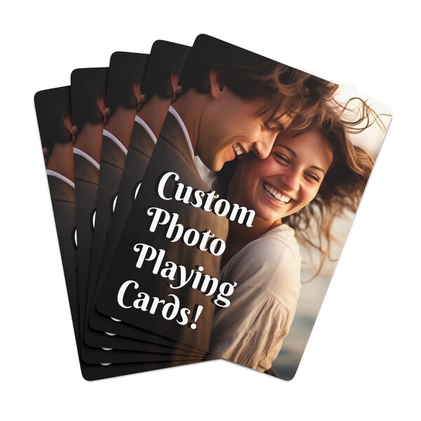 Personalized Deck of Cards With Photo - Etsy