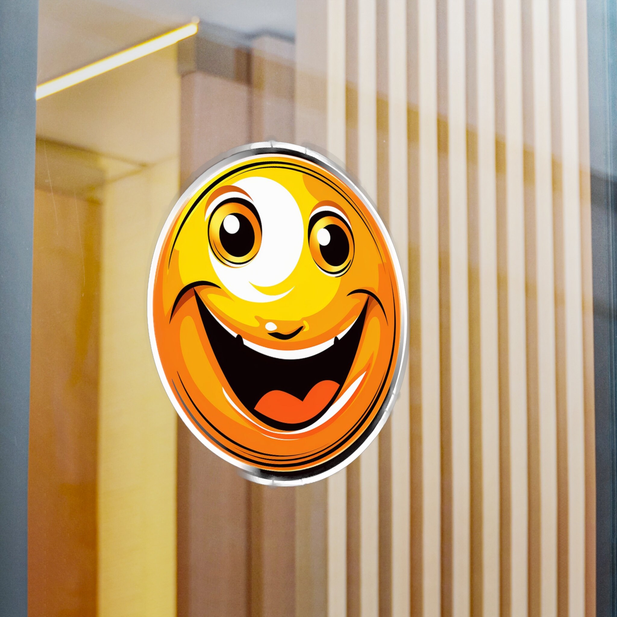 Smiley Face Vinyl Sticker Emoji Vinyl Cutout Smile Vinyl - Etsy