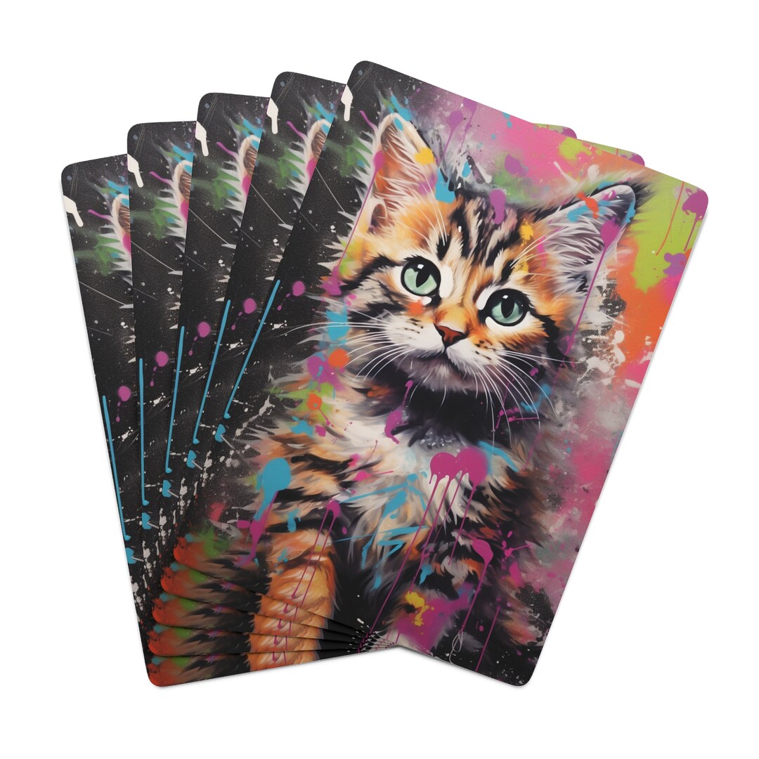 Kitten Playing Cards Deck of Cards Personalized Playing Cards - Etsy