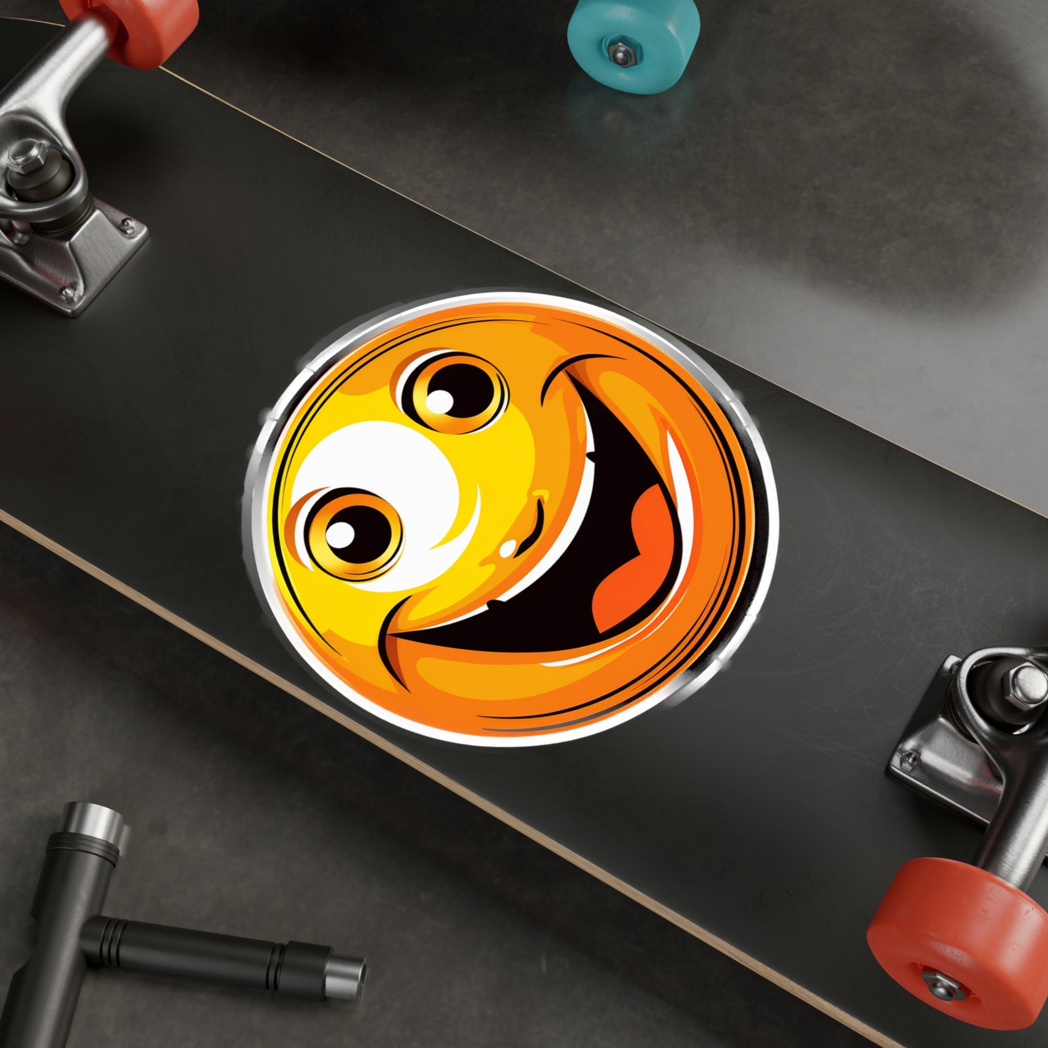 Smiley Face Vinyl Sticker Emoji Vinyl Cutout Smile Vinyl - Etsy