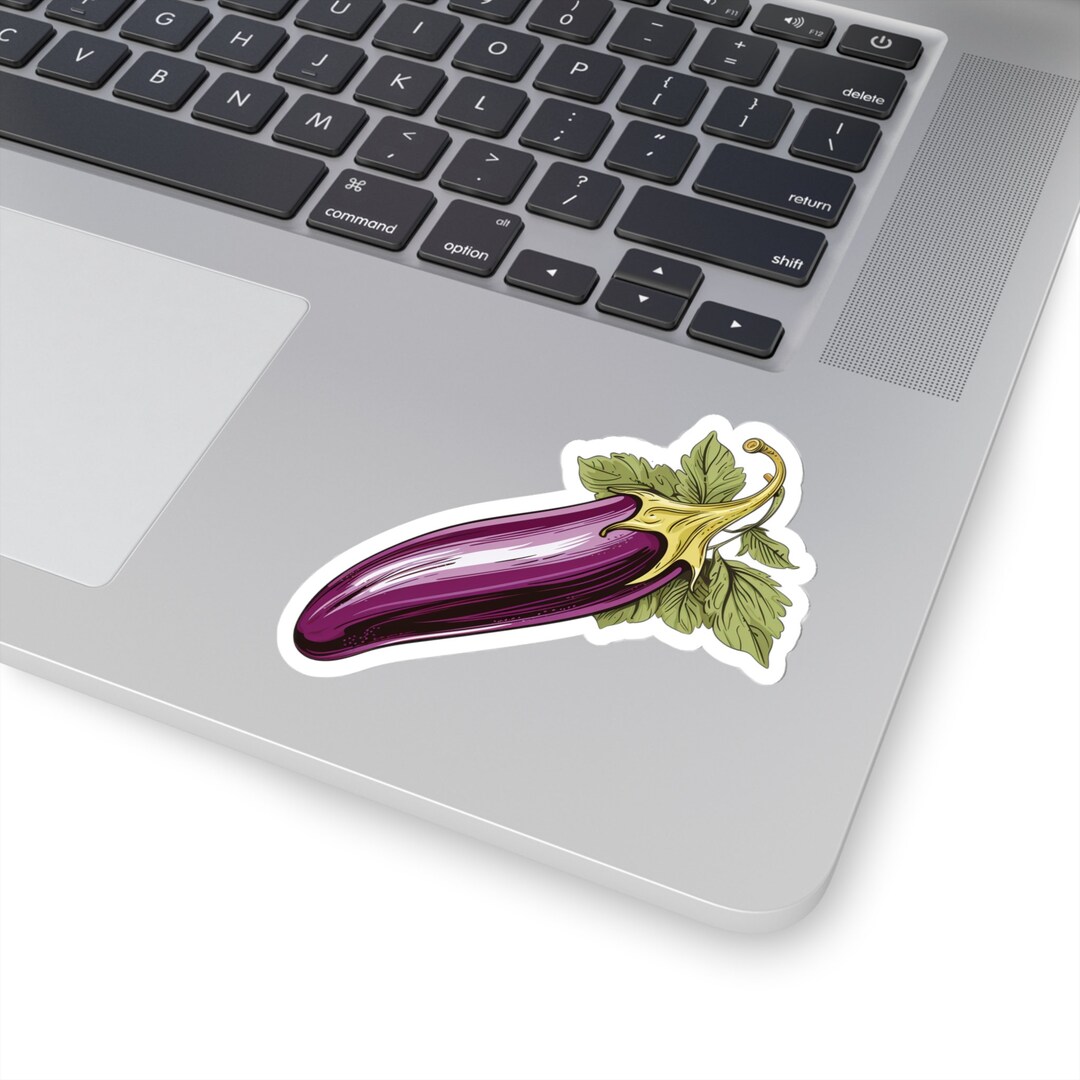 Eggplant Sticker for Phone Emoji Sticker for Laptop Eggplant - Etsy