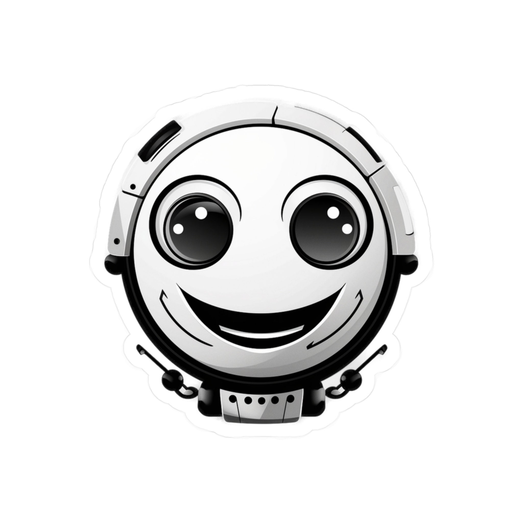 Smiley Face Vinyl Sticker Emoji Vinyl Cutout Smile Vinyl - Etsy