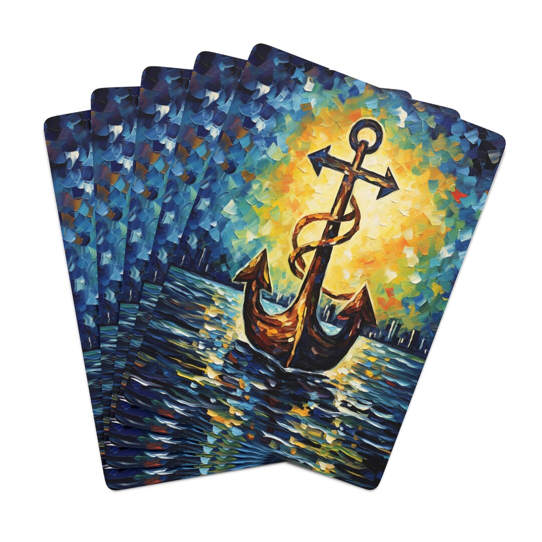 Anchors Playing Cards Deck of Cards Personalized Playing Cards - Etsy