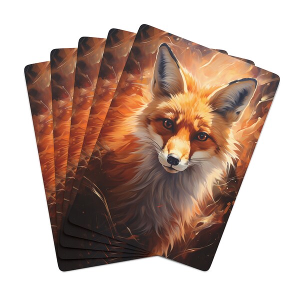 Fox Playing Cards - Etsy