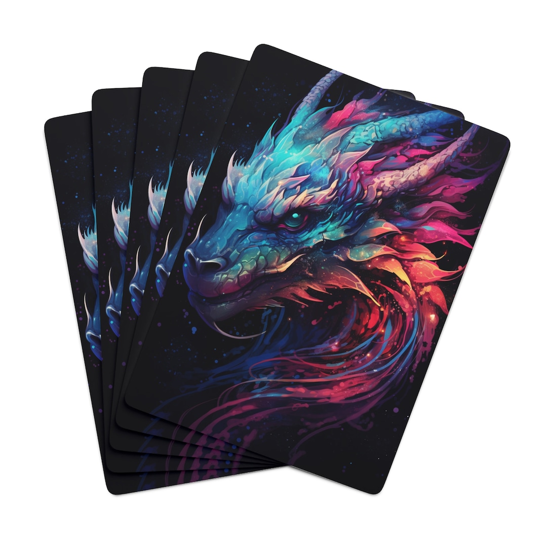 Dragon Playing Cards Deck of Cards Personalized Playing Cards - Etsy