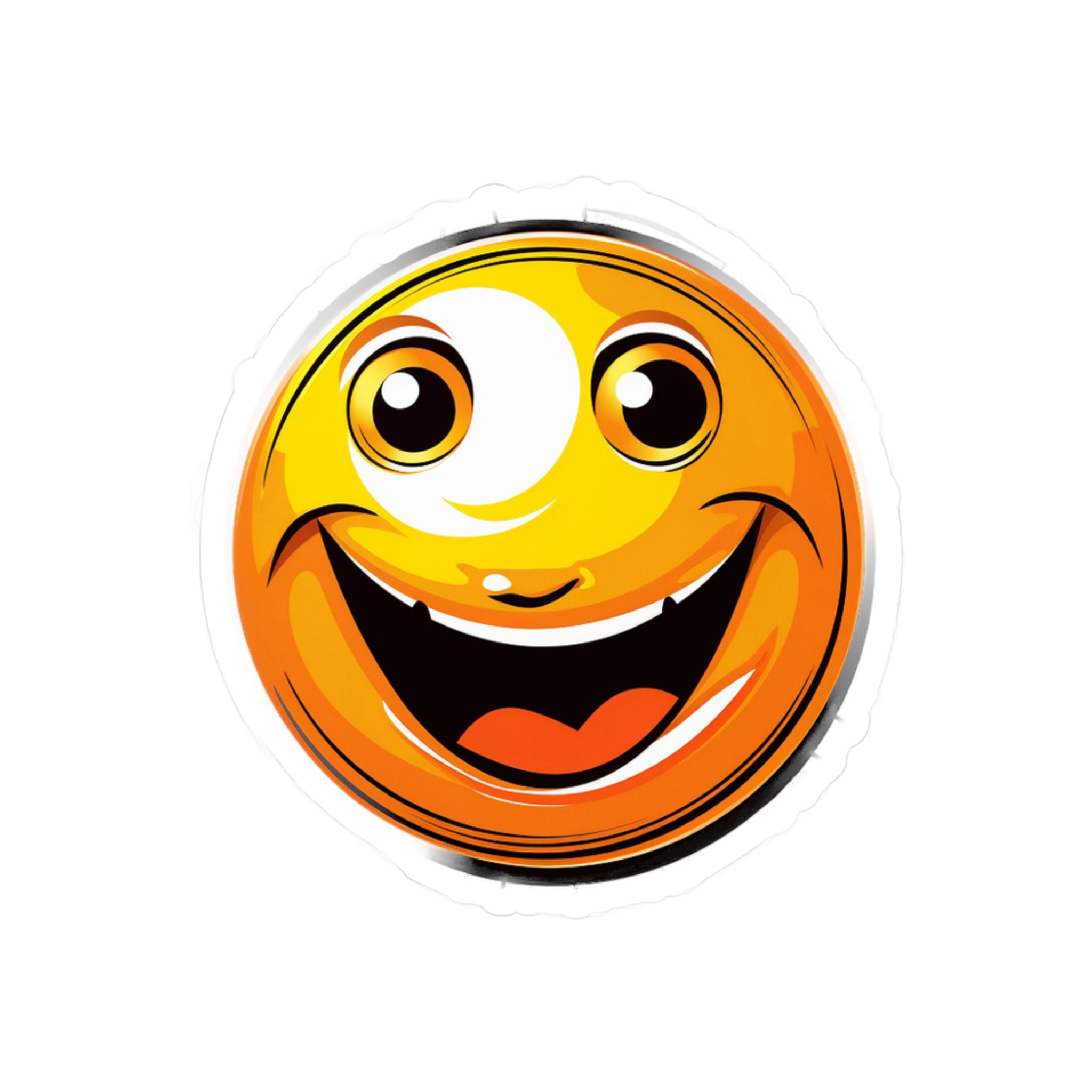 Smiley Face Vinyl Sticker Emoji Vinyl Cutout Smile Vinyl - Etsy