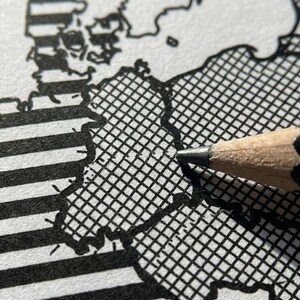 Cold War Europe Map Worksheet | the Iron Curtain Pattern Coded ...