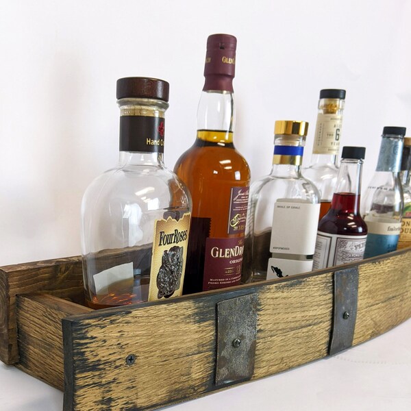 Barrel Bourbon Shelf - Etsy