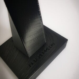 Led Zeppelin the Object presence 3D Printed in Black 200mm Tall 70 S ...