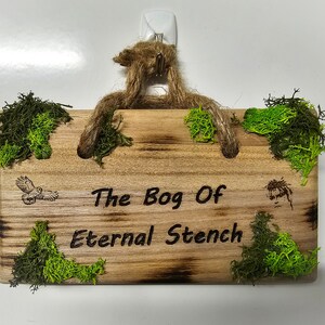 Labyrinth Inspired Bog of Eternal Stench Wooden Sign. Laser Engraved ...