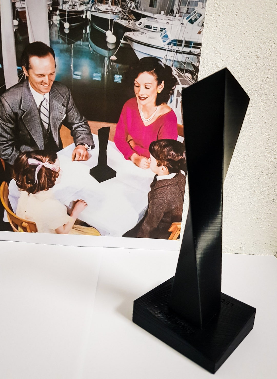 Led Zeppelin the Object presence 3D Printed in Black 200mm Tall 70 S ...