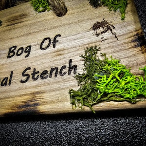 Labyrinth Inspired Bog of Eternal Stench Wooden Sign. Laser Engraved ...