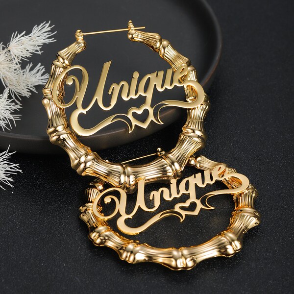 Bamboo Earrings - Etsy