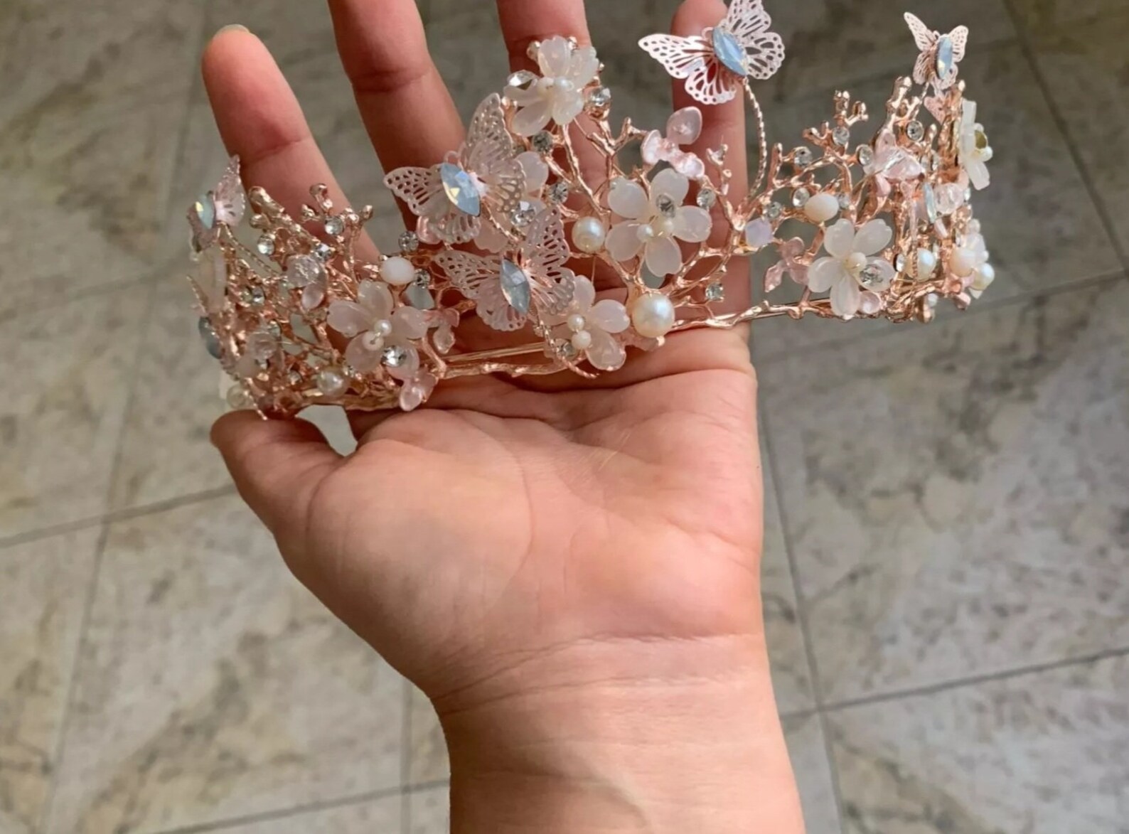 Butterflies & Flowers Princess Tiara - Etsy