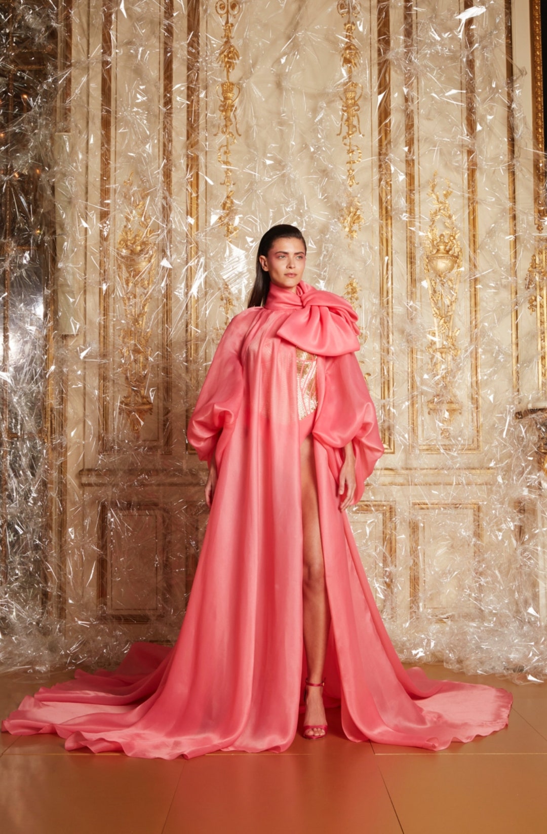 Extravagant Bow Knot Shoulder Open Front Sexy Special Occasion Party ...