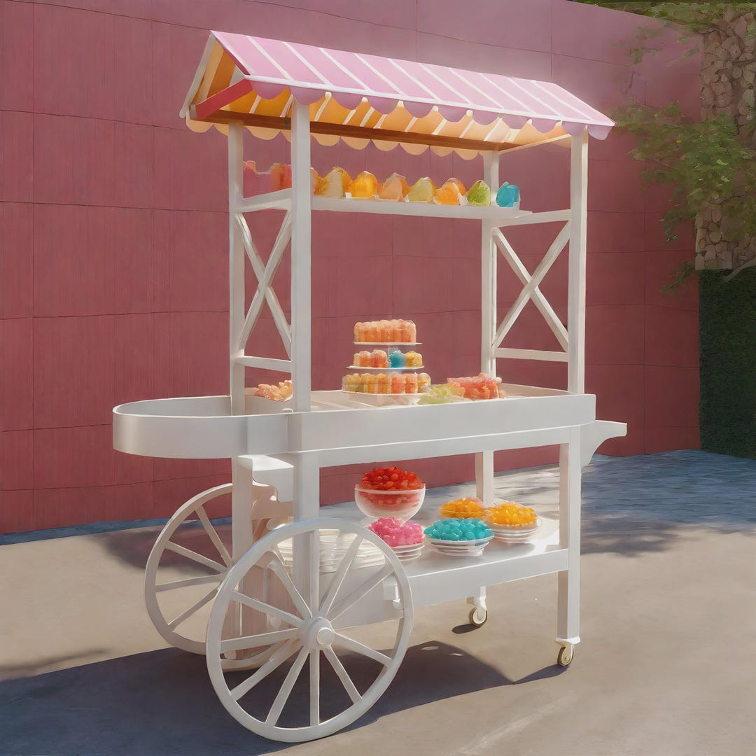 Candy Cart Plans, 23 X 60”, Step-by-step Instructions, PDF Digital ...