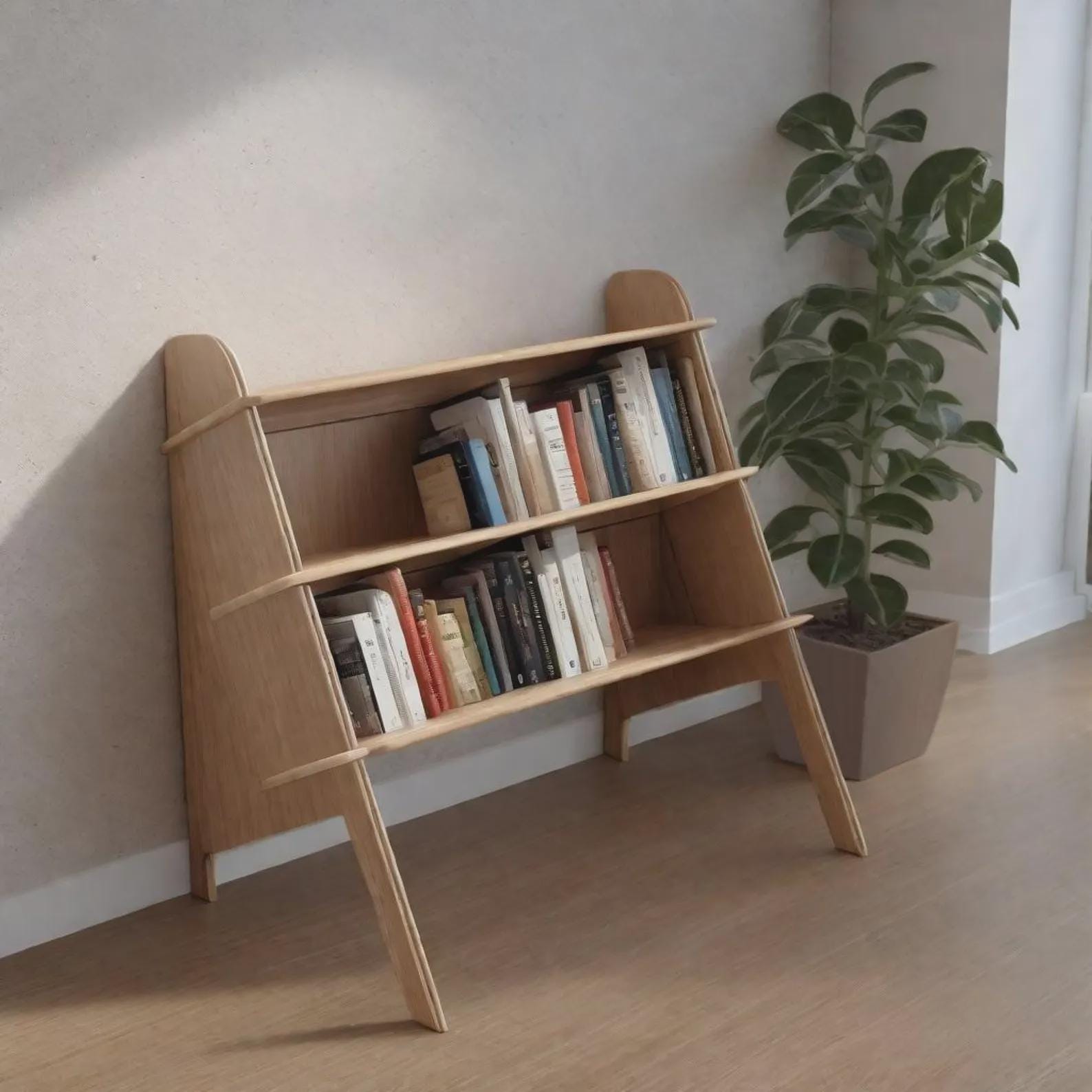 Shelves for Books / Cnc Cut / Living Room Corner Shelves / Digital ...