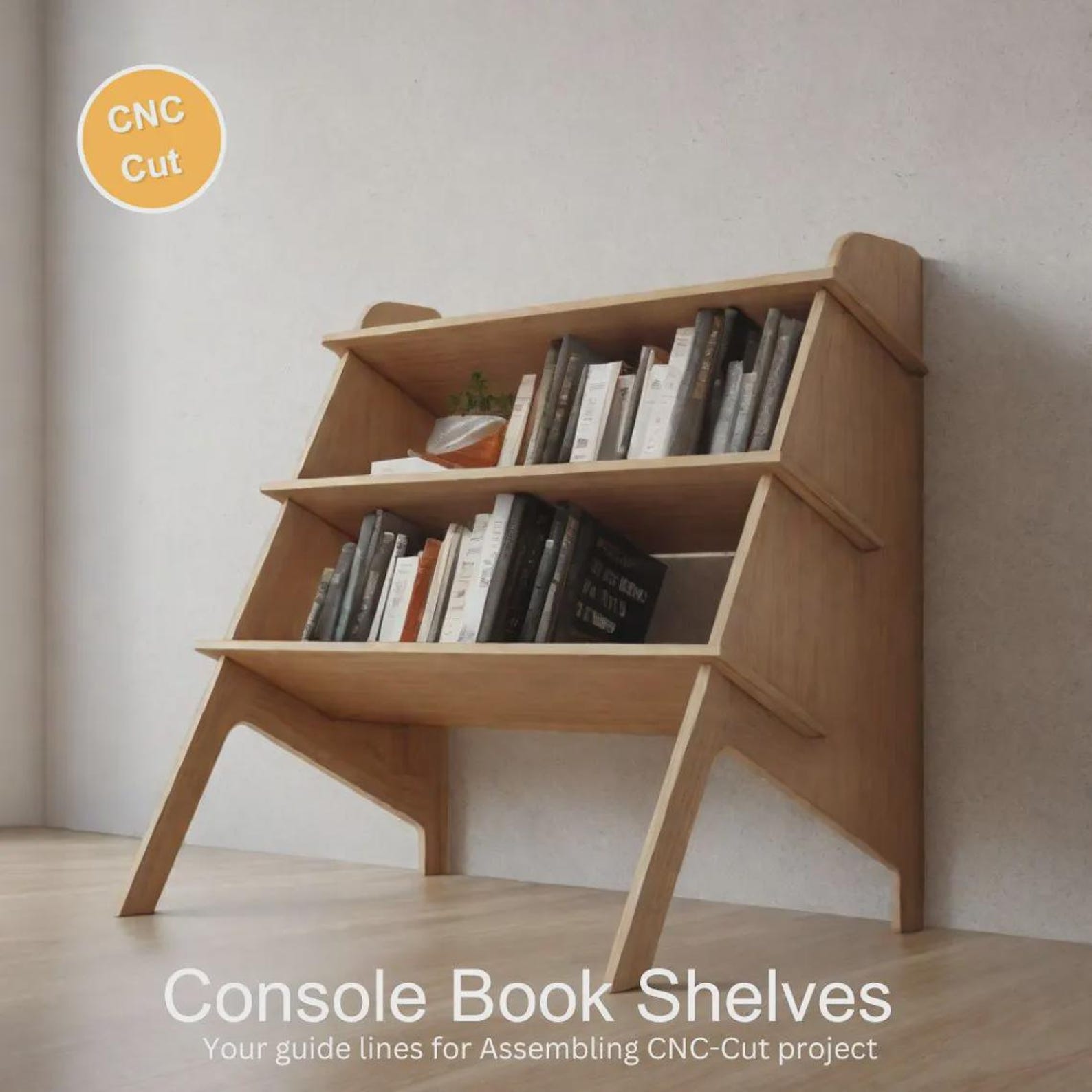 Shelves for Books / Cnc Cut / Living Room Corner Shelves / Digital ...
