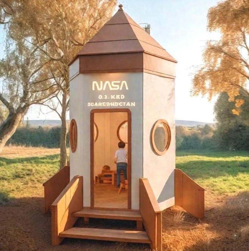 Playhouse DIY Plans- Rocket Playhouse- Digital Item - Etsy