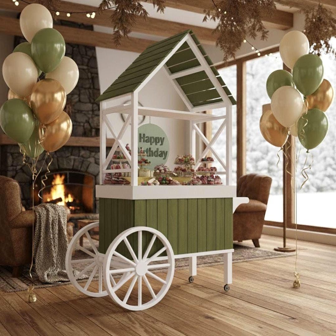 Candy Cart Plans, 25 X60”, Step-by-step Instructions, Digital Download ...