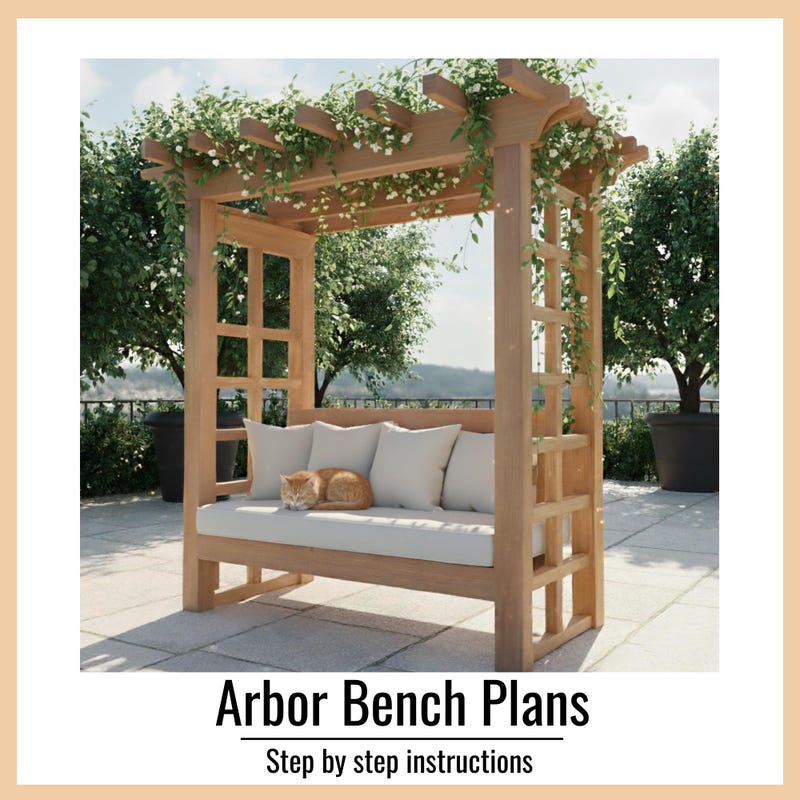 Garden Arbor Bench - Etsy