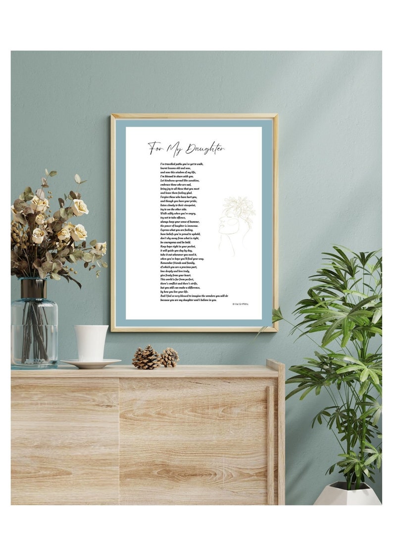 Original DAUGHTER POEM - Sentimental Gift for Daughter From Mum or Dad ...