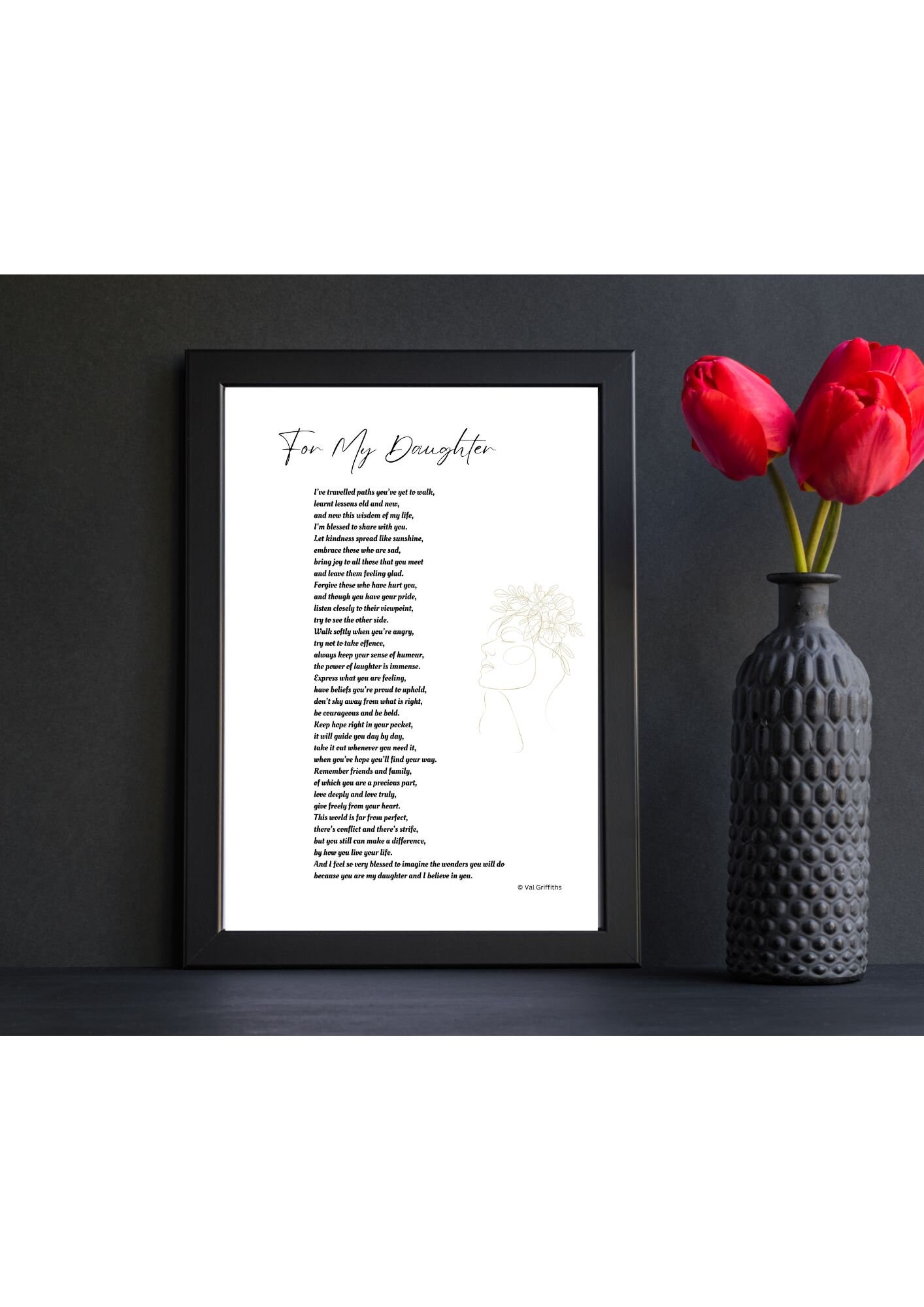 Original DAUGHTER POEM - Sentimental Gift for Daughter From Mum or Dad ...