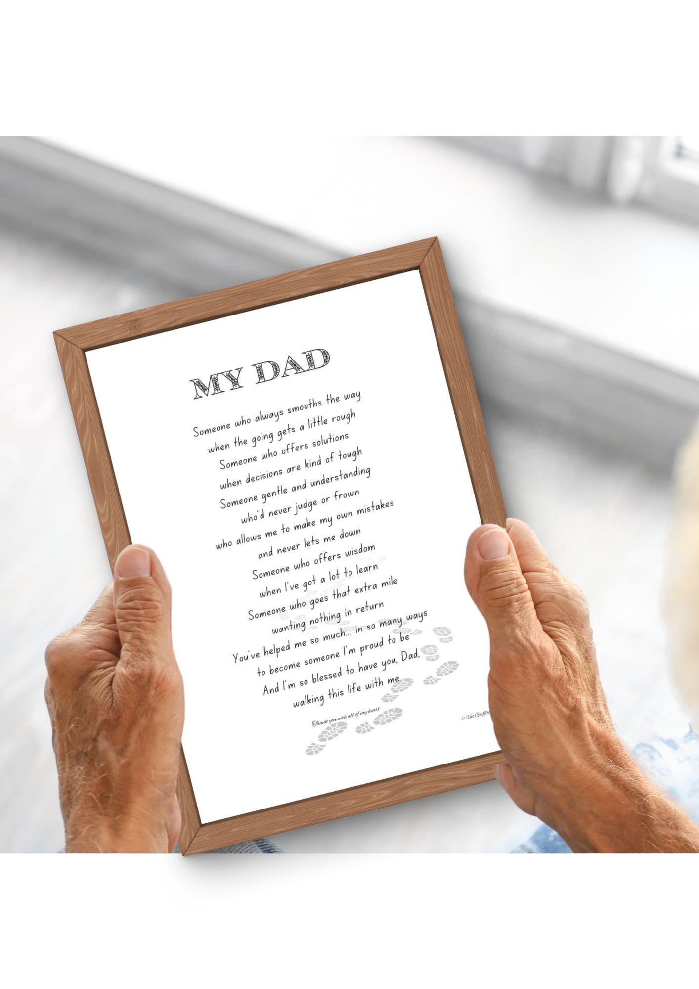 MY DAD original Poem for Dad Father's Day Gift birthday Gift for Dad ...