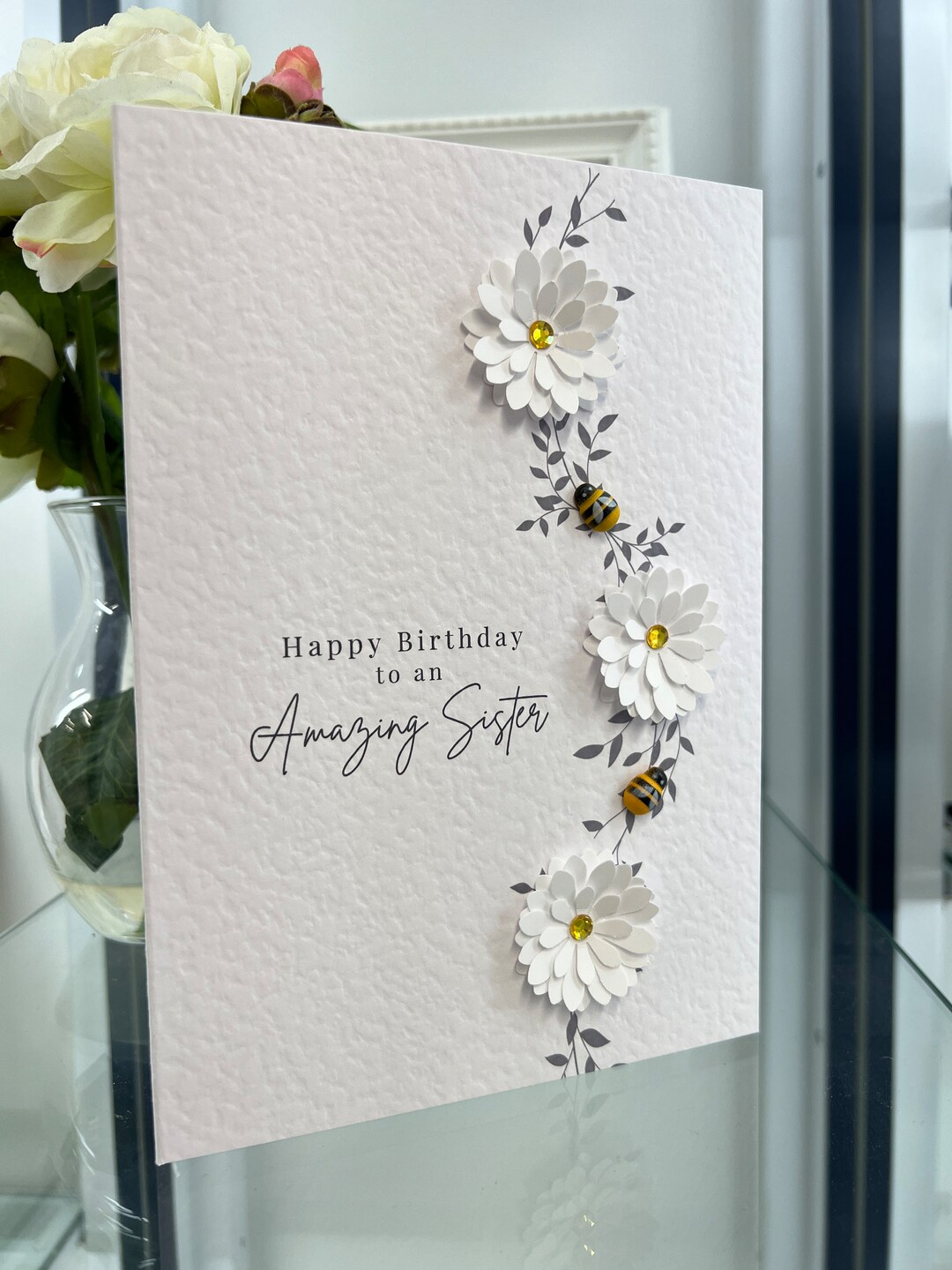 Wife Birthday Card, Amazing Wife Card, Wife Card, Bee & Daisy Birthday ...