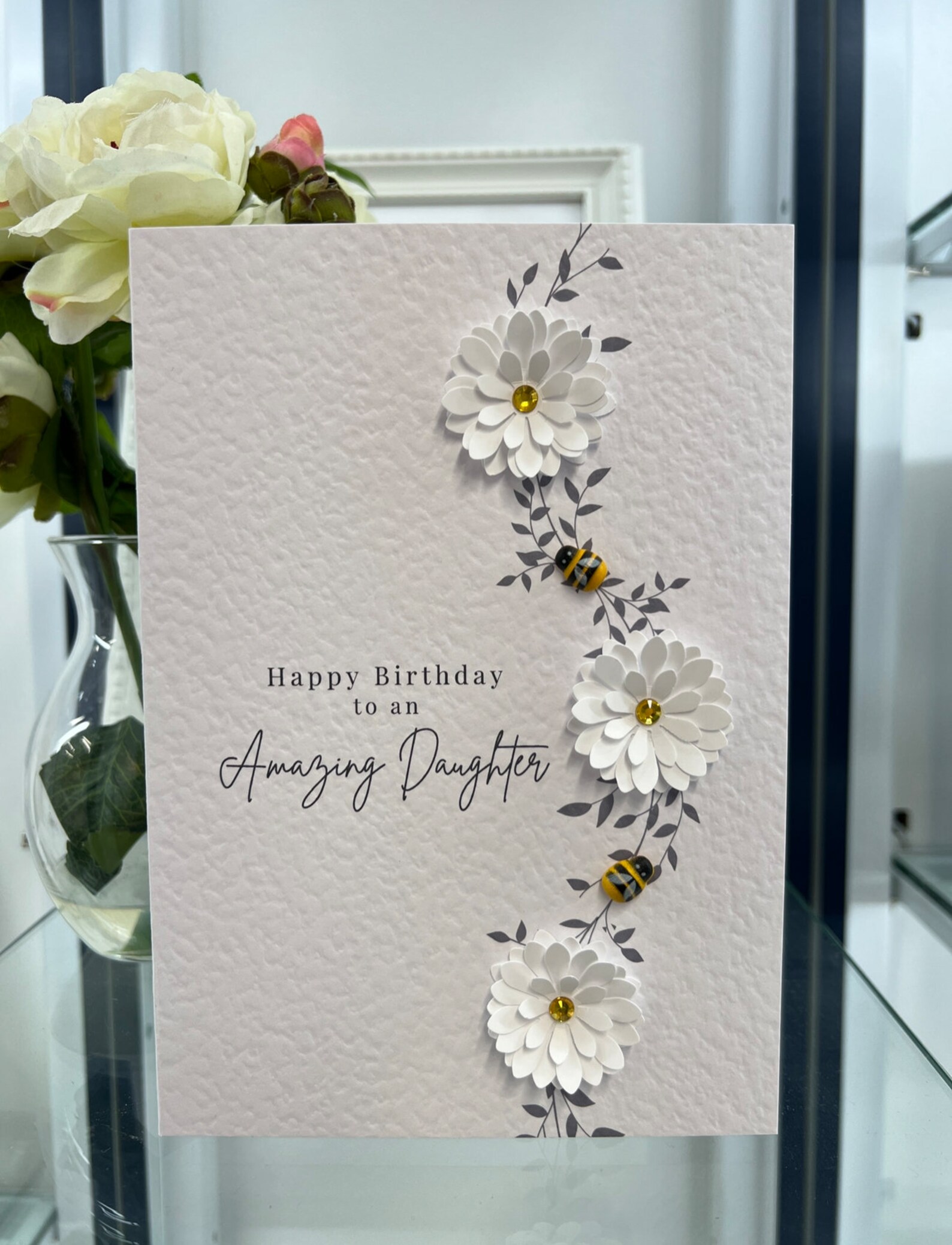 Daughter Birthday Card, Amazing Daughter Card, Daughter Card, Bee ...