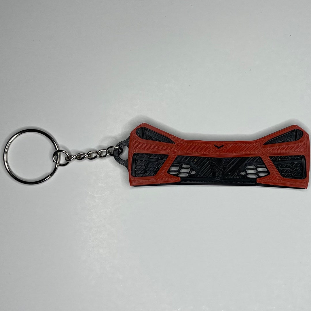 2020 2021 20 21 Chevrolet Corvette C8 Keychain - Torch Red - Etsy