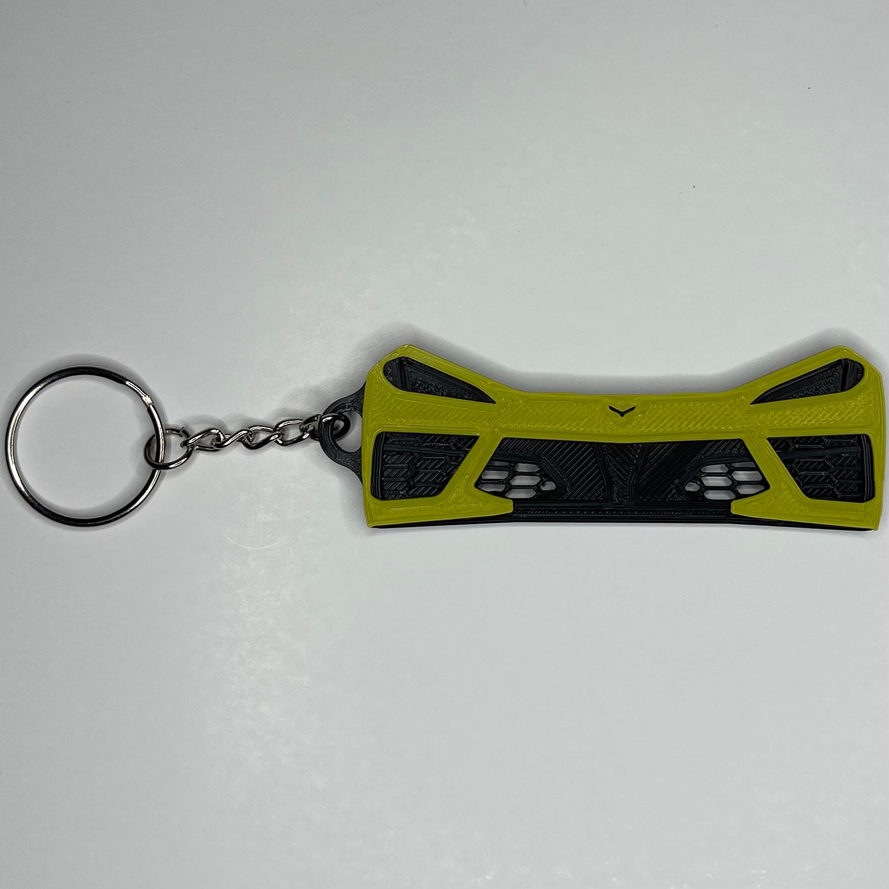 2020 2021 20 21 Chevrolet Corvette C8 Keychain - Accelerate Yellow - Etsy