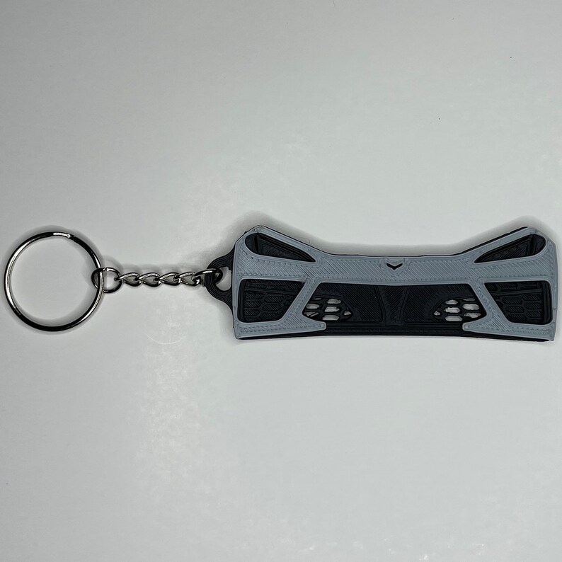 2020 2021 20 21 Chevrolet Corvette C8 Keychain Silver Flare - Etsy Ireland