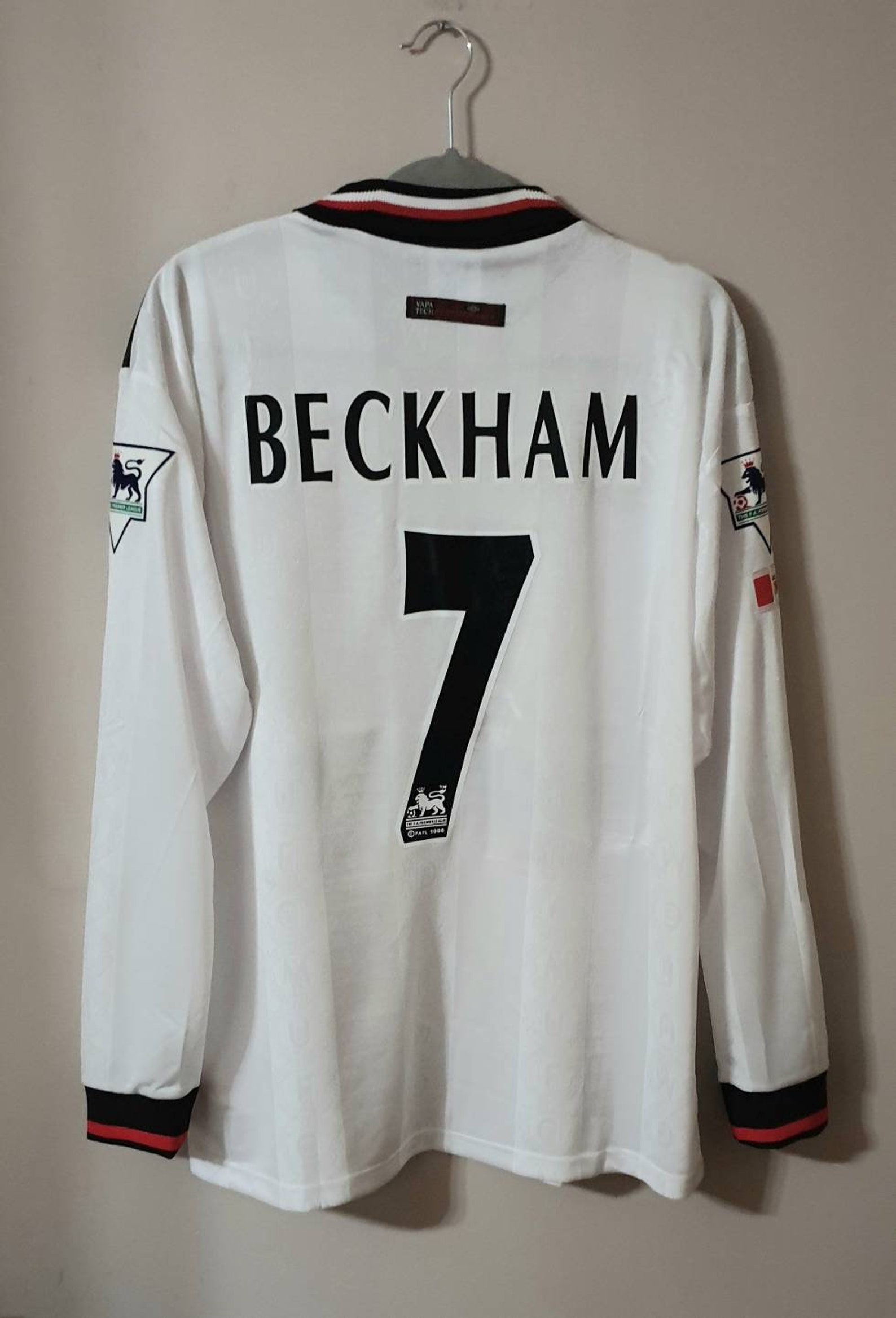 DAVID BECKHAM 7 Manchester United Retro Away Shirt Size Medium | Etsy