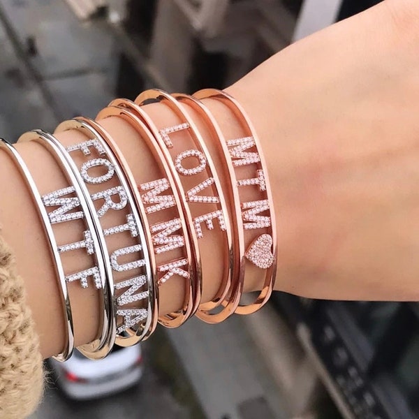 Diamond Bangle - Etsy