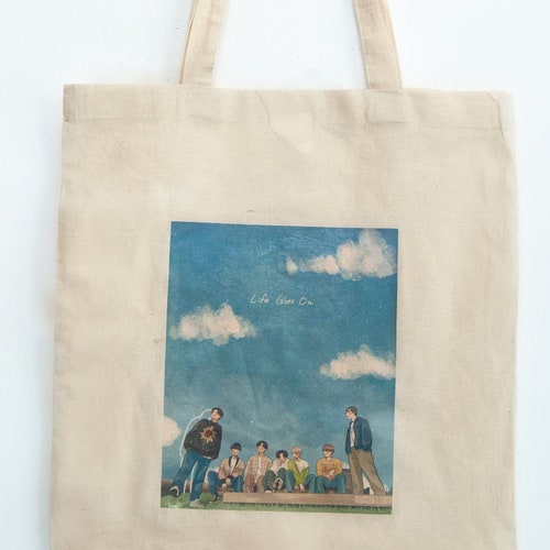 BTS Tote Bag BTS Army Tote Bag K-pop Jin Suga J-hope RM - Etsy