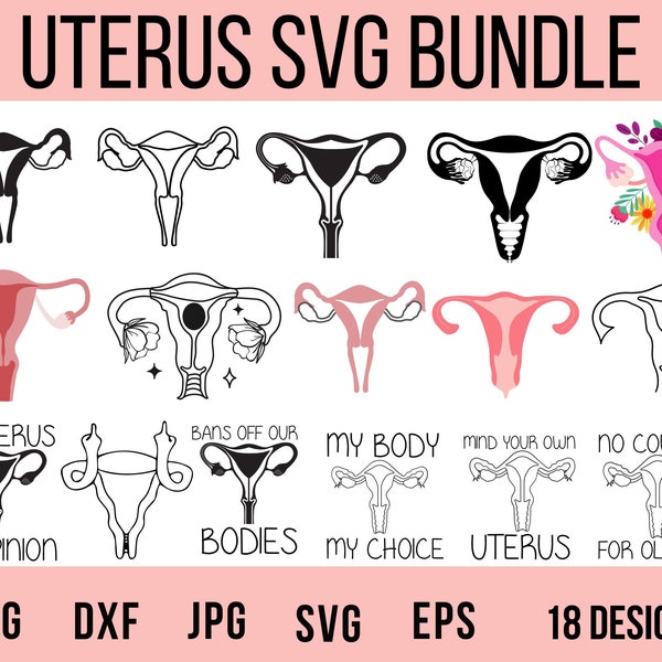 Uterus Svg - Etsy