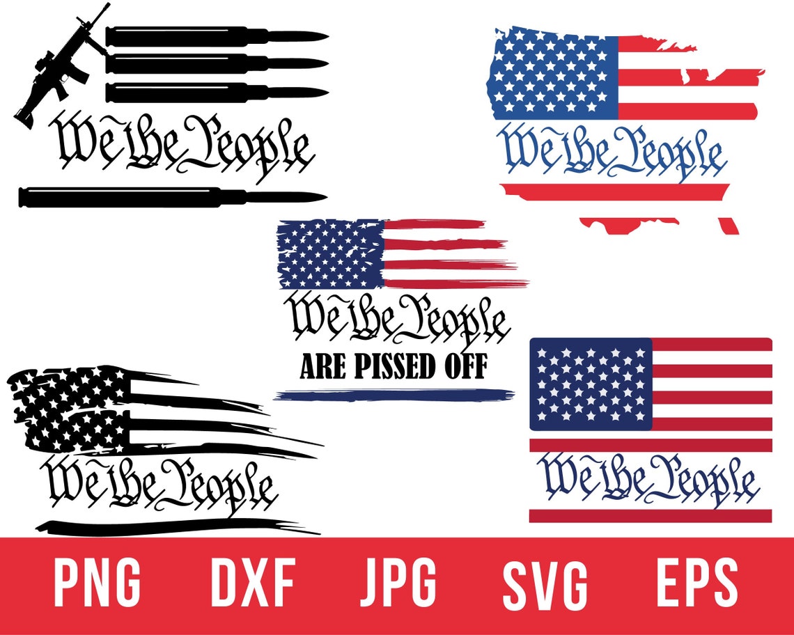 We the People Svg Constitution Svg American Flag Svg 2nd - Etsy