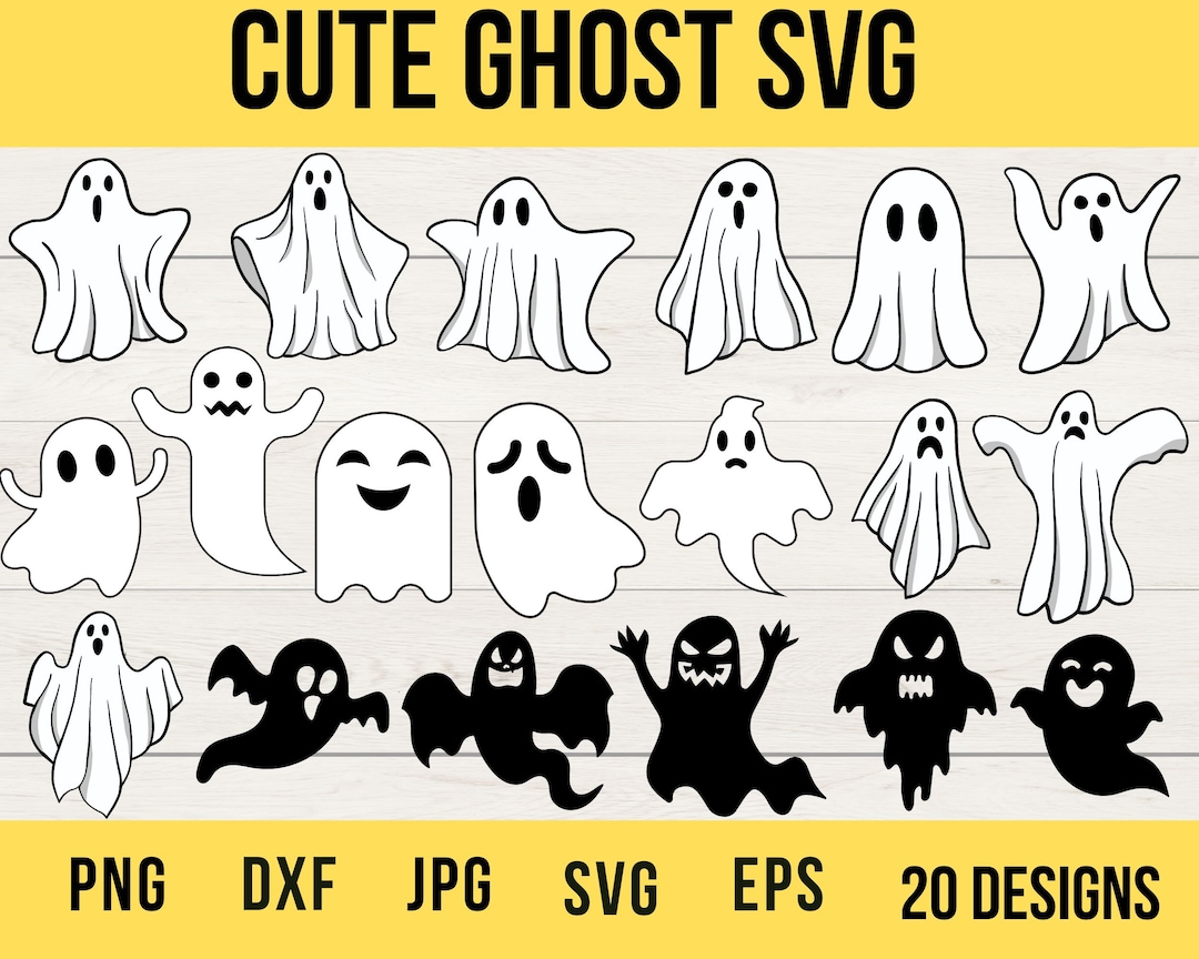 Cute Ghost Svg Halloween Svg Ghost Svg Spooky Svg Boo Svg - Etsy Canada