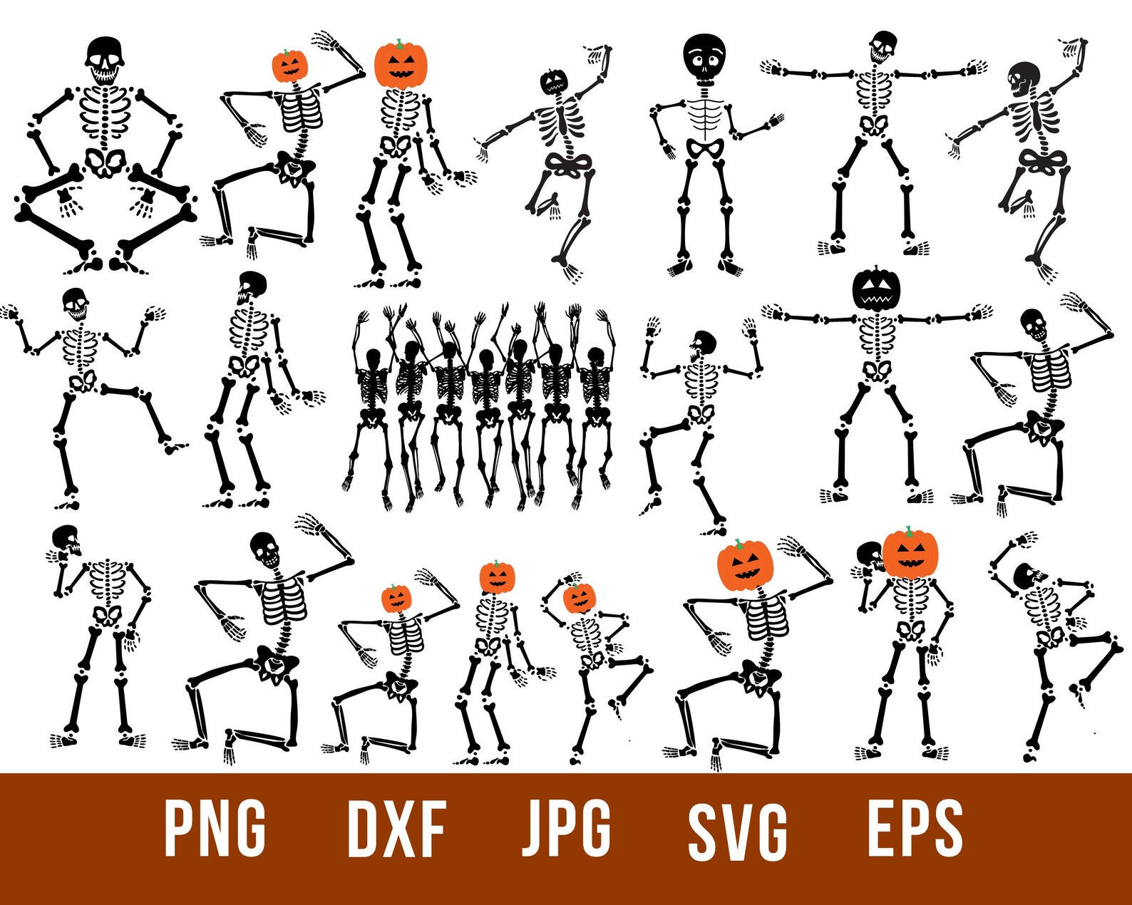 Dancing Skeleton Svg Skeleton Svg Halloween Svg Funny - Etsy