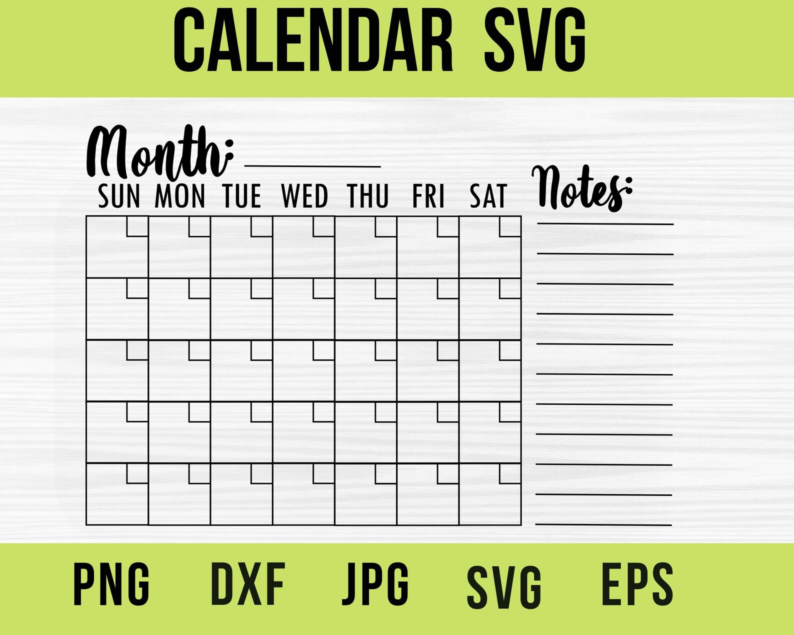 Calendar Svg Calendar Svg Bundle Calendar Cut File Home - Etsy