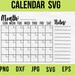 Calendar Svg, Calendar Svg Bundle, Calendar Cut File, Home Calendar Svg ...
