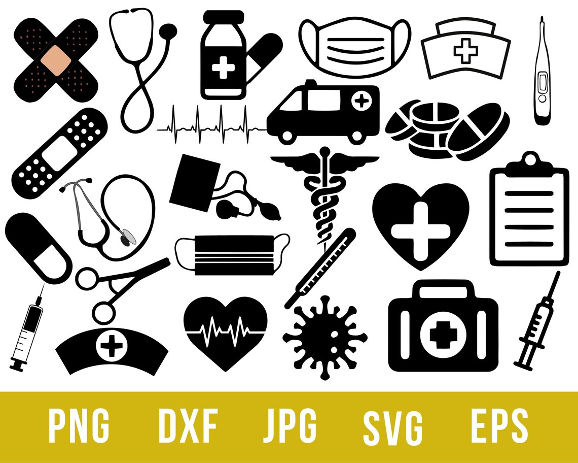 Medical Svg Bundle Nurse Svg Doctor Svg Nursing Svg Nurse - Etsy Canada