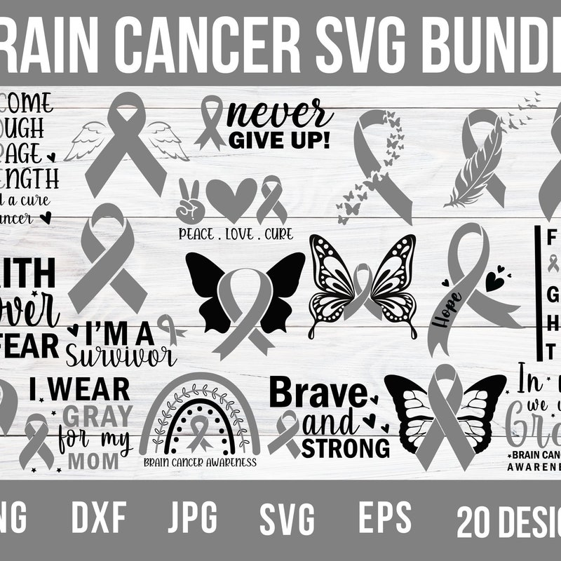 Cancer Ribbon Svg - Etsy