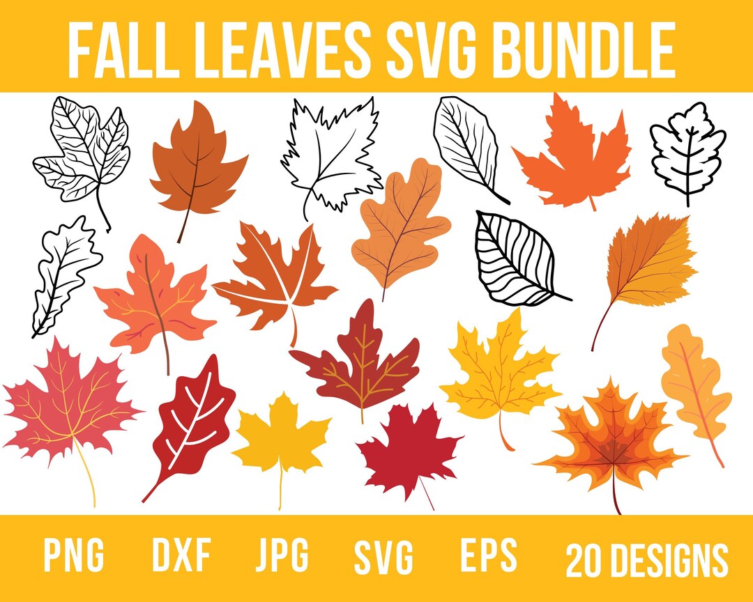 Fall Leaves Svg, Leaves Svg, Hello Fall Svg, Fall Svg Files, Autumn Svg ...