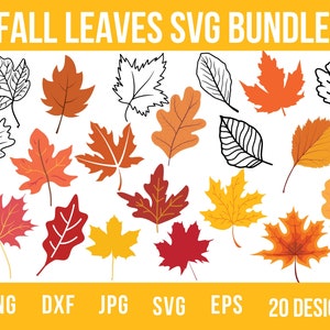 Fall Leaves Svg, Leaves Svg, Hello Fall Svg, Fall Svg Files, Autumn Svg ...