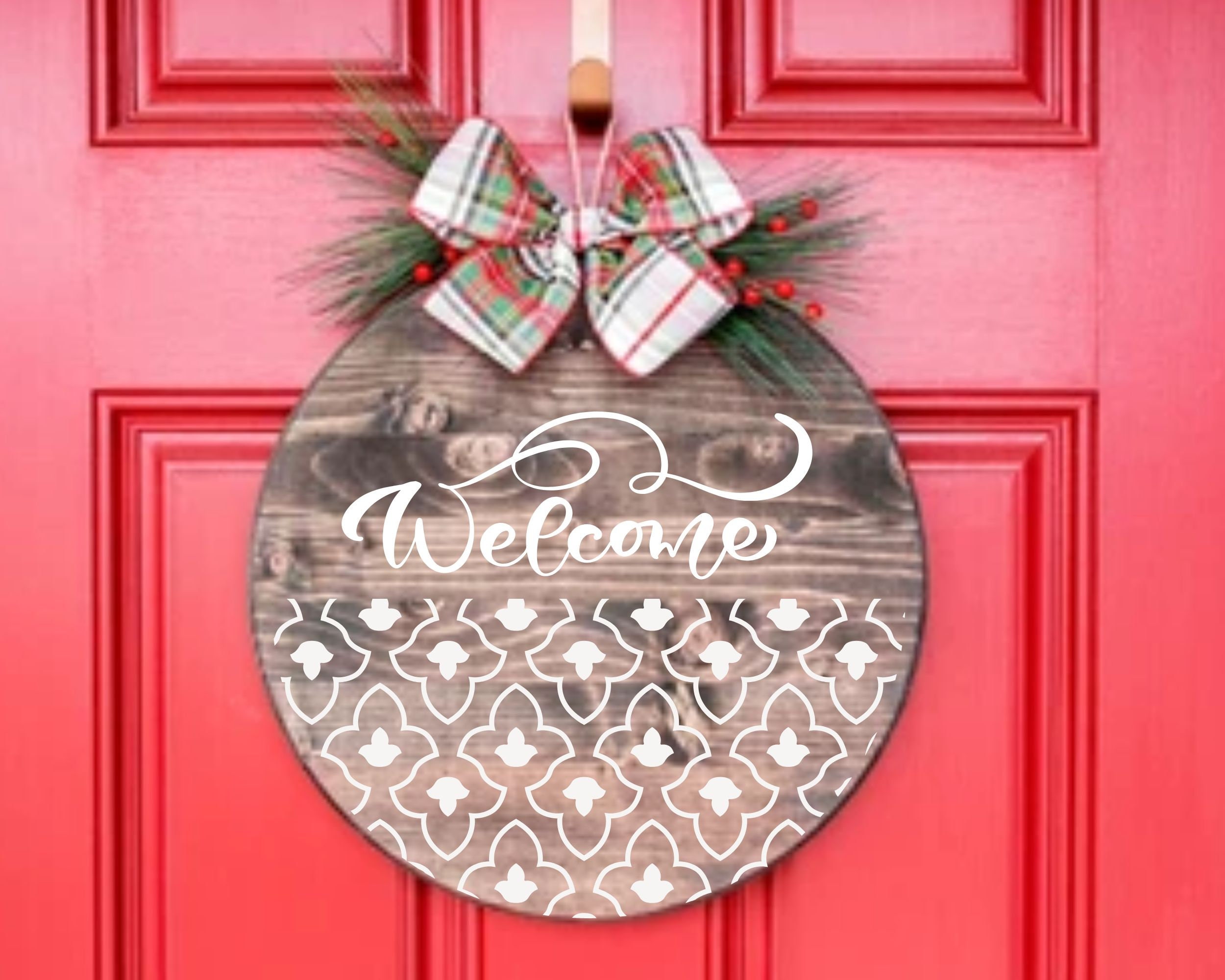 Door Hanger Svg Round Door Sign Svg Welcome Sign Svg - Etsy UK