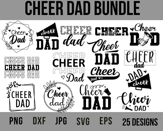 Cheer Dad Svg Cheer Svg Cheerleader Svg Cheerleading Svg - Etsy